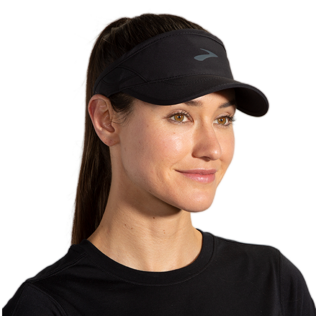 Brooks Unisex running Chaser visor with sweatband – Skyros Running