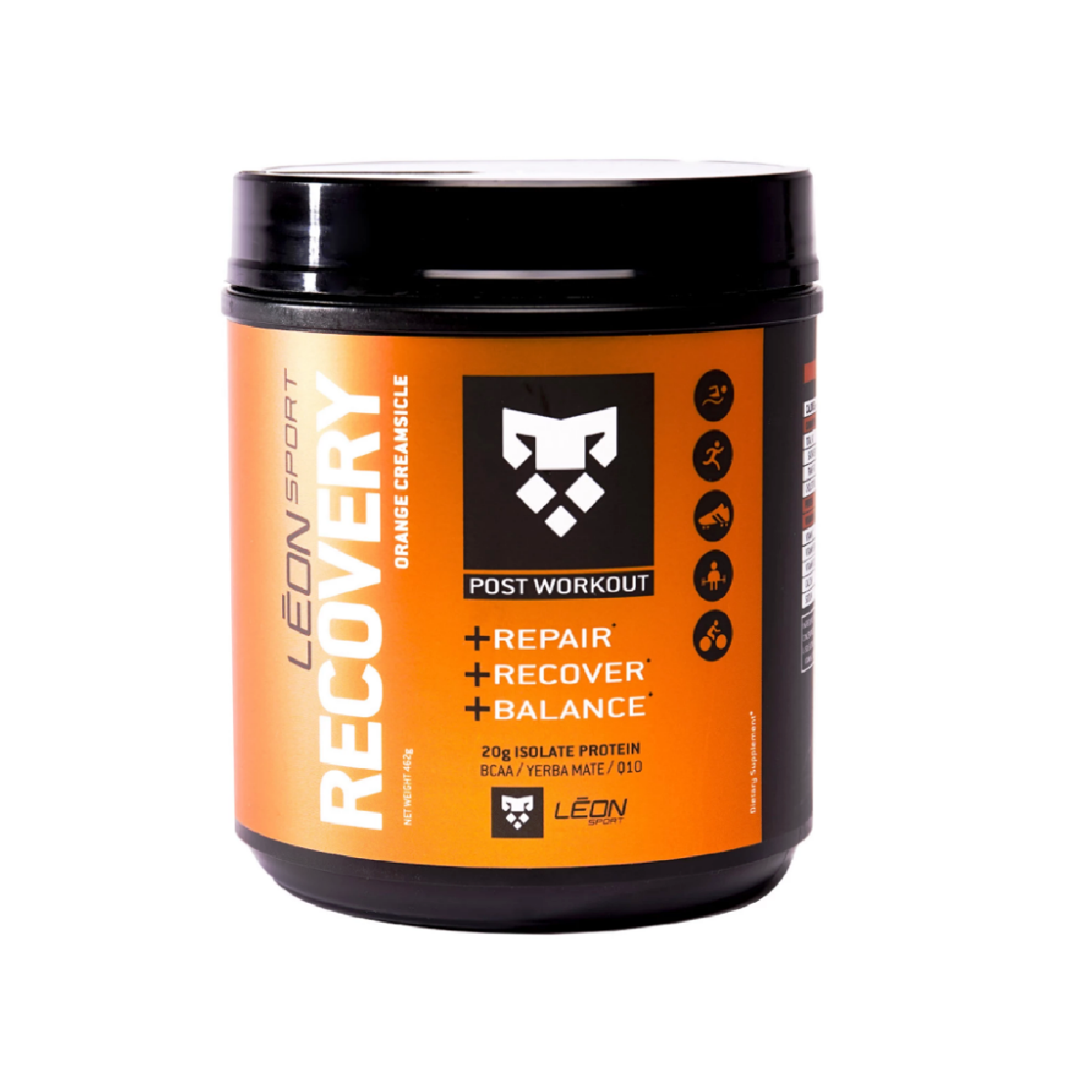 Leon Sport Recovery Post workout isolate Protein Orange Creamsicle ...